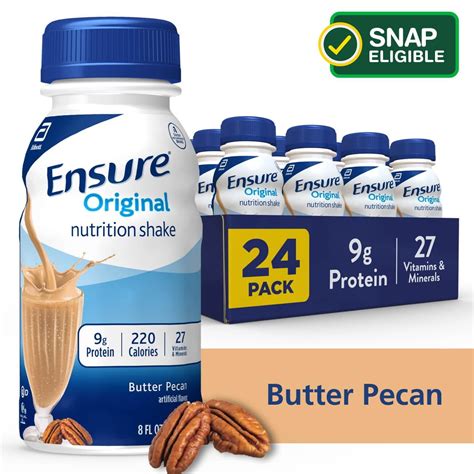 Ensure Original Nutritional Drink Butter Pecan 8 Fl Oz 4 6 8 Count