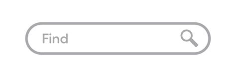 premium vector simple cursor click on outline search bar concept of