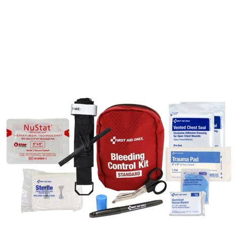 First Aid Only 91159 Bleeding Control Kit Texas Mandate Easily
