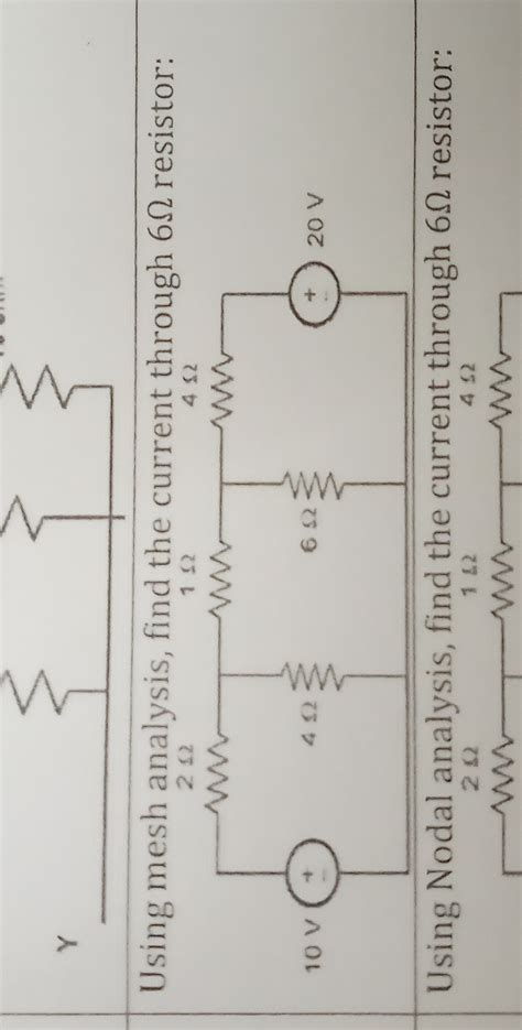 Using Mesh Analysis Find The Current Through 6Ω Resistorusing Nodal A