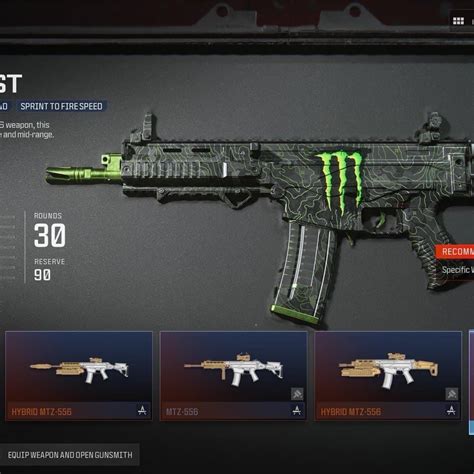 Call Of Duty Modern Warfare 3 CoD MW3 The Inner Beast Monster Energy Weapon Blueprint Other