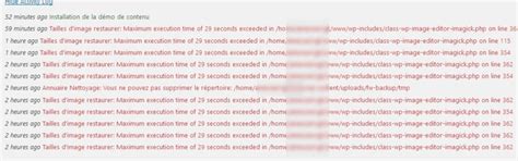 Wordpress Maximum Execution Time Of 30 Seconds Exceeded Le Blog De