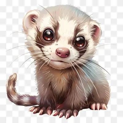 Cute Ferret Clipart 5949994 Clipart Library