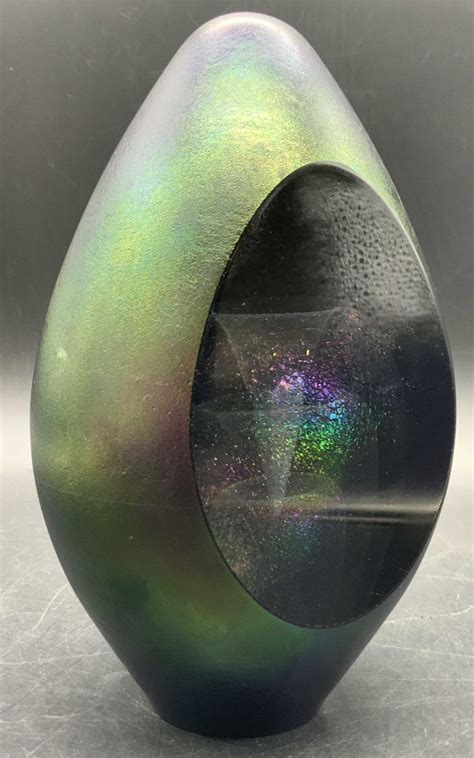 Sold At Auction Robert Eickholt Robert Eickholt 1999 Iridescent Glass Paperweight