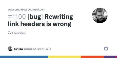 Bug Rewriting Link Headers Is Wrong · Issue 1100 · Webcompat · Github