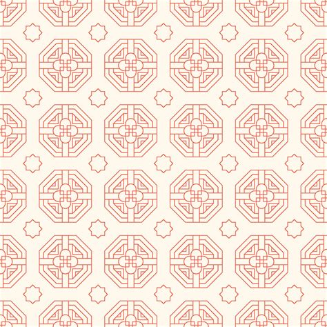 손으로 그린 한국 패턴 무료 벡터