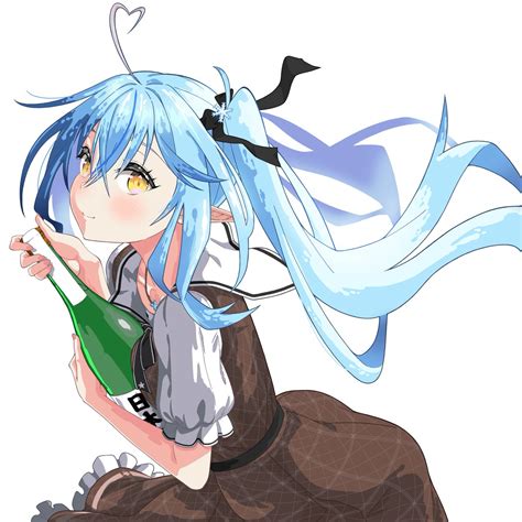 雪花ラミィ☃️ホロライブ5期生 On Twitter Rt Bukikonokisi 雪花ラミィさん描きました。 一緒に呑みませんか