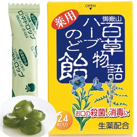히노 제약 약용 백초 이야기 허브 목캔디 생약 성분 배합 24알 지정 의약부외품 재팬스토어 일본약 의약품 전문 직구 쇼핑몰