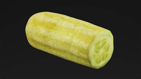 Cucumber Pickle Half 3d Model By Thedazking