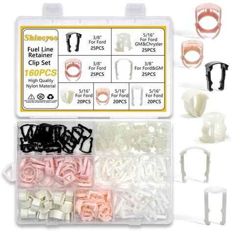 Fuel Line Retainer Clips 160pcs 3 8 And 5 16 Fuel Line Retaining Clip
