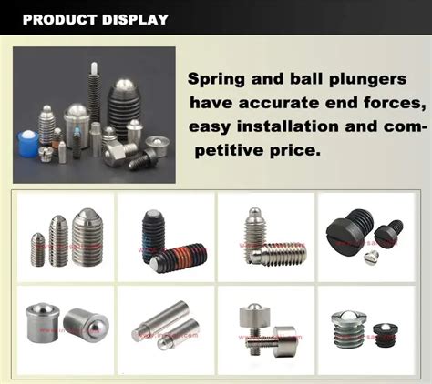 Self Closing Gate Spring Spring Pin M16 Cam Index Plunger Spring Loaded Retractable Locking Pin