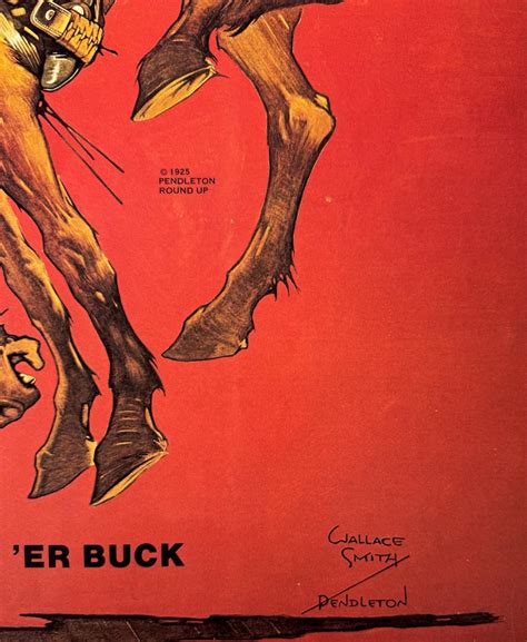 Let Er Buck Pendleton Round Up Rodeo 28x16 Poster Print Western