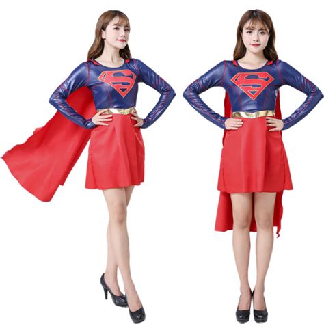 Supergirl Womens Costume Cosplay Costume