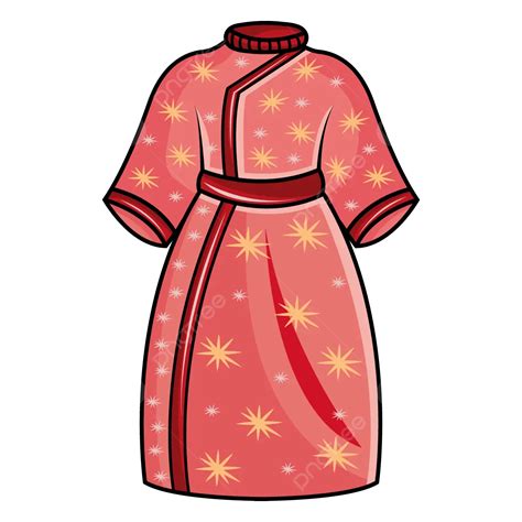 Cartoon Traditional Japanese Kimono Dress Vector Japanese Dress