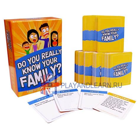 Настольная игра на английском языке Do You Really Know Your Family купить
