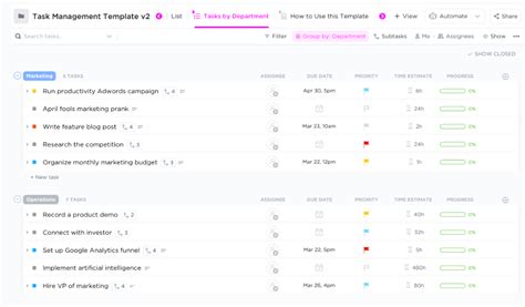 11 Free Task Management Templates In Excel And Clickup