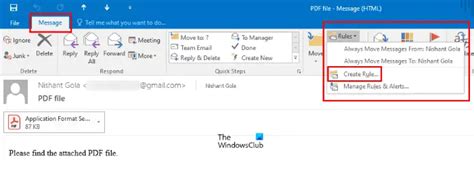 How To Automatically Move Emails To A Folder In Outlook