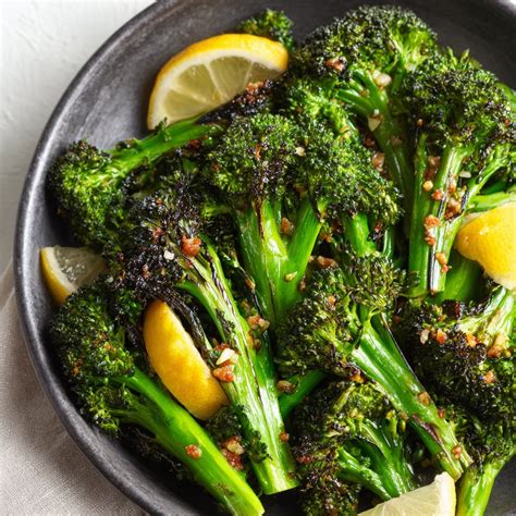 Charred Broccoli With Anchovy Vinaigrette Crispy Savory One Pan Side