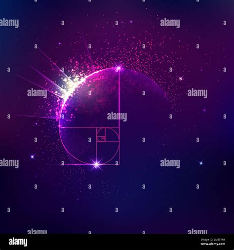 Fibonacci Spiral Vector Vectors Stock Vector Images Alamy