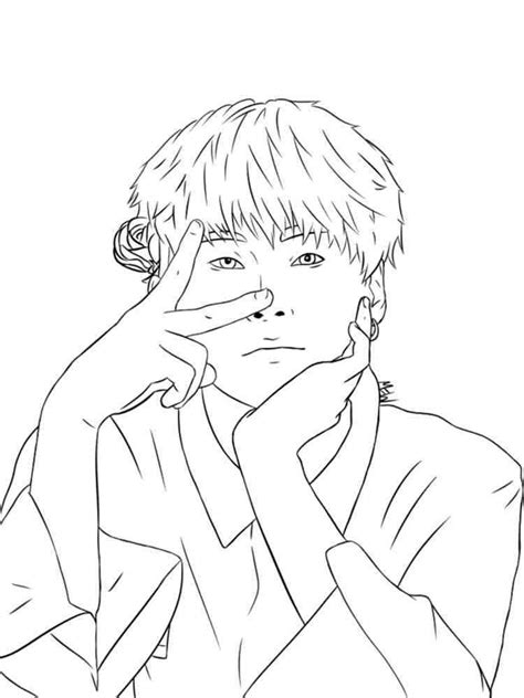 Bts Rm Coloring Pages Coloring Pages