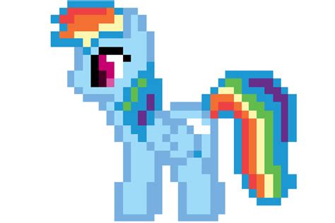 Rainbow Dash Pixel Art By Mlp Ponydesigner On Deviant Vrogue Co