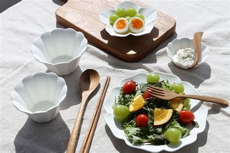 홈세트 화이트 꽃 도자기 무광 그릇세트 신혼 식기 홈세트 1인 A 5p 오늘의집 쇼핑