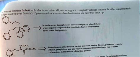 Solved Syntheses For Both Molecules Shown Below Ifyou Cun Suggest