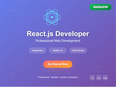 fully responsive react js website upwork