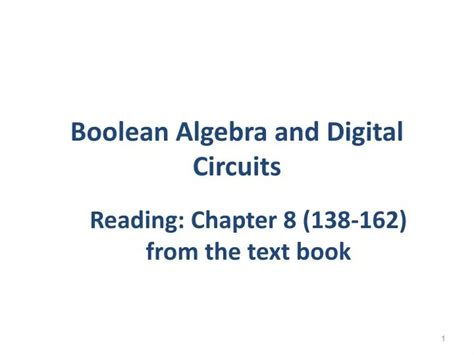 Ppt Boolean Algebra And Digital Circuits Powerpoint Presentation Free Download Id 6187354