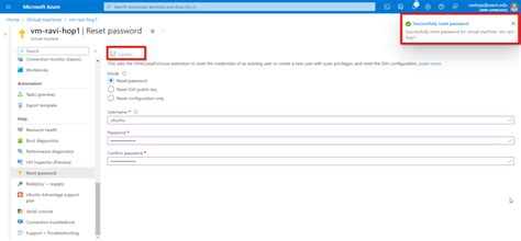 Azure Vm Password Reset Feature Uw Milwaukee Cloud Computing