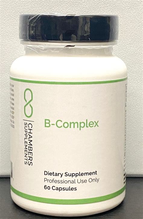 B Complex 60 Capsules Chambers Supplements