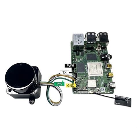 Waypondev Fhl Ld19 360 Degree 2d Lidar Distance Sensor Kit 10hz Scan Rate And 12m Distance