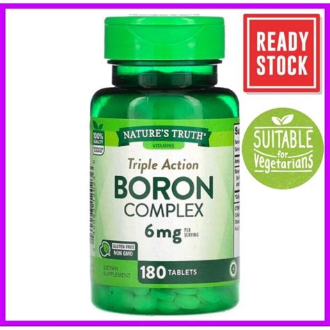 Boron Complex Triple Action 6mg 180 Tablet Shopee Malaysia