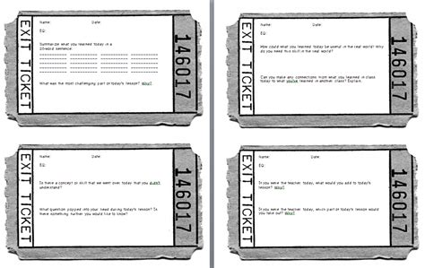 Collection Of Exit Ticket PNG PlusPNG