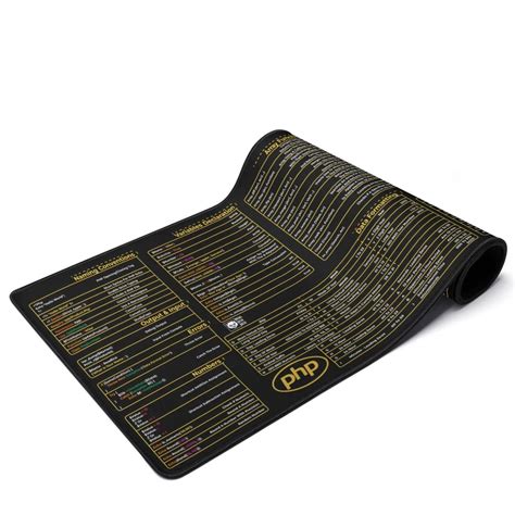 Php Cheat Sheet Desk Mat For Programmers Developer Desk Accessories