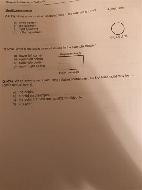Solved Chapter 1 Drawing In Autocad Rotated Circle 22 What