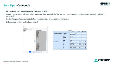 Spss Statistics Running A Codebook Pptx