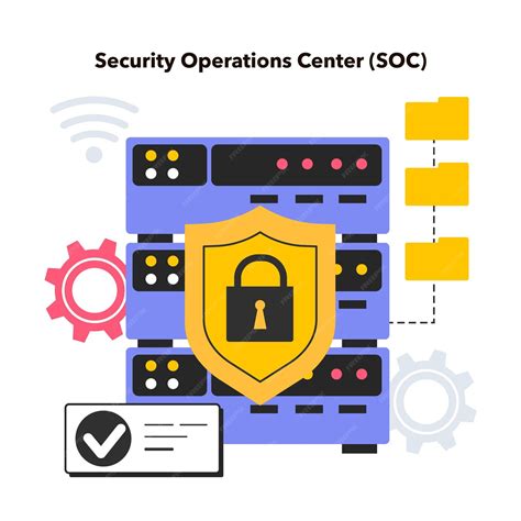Premium Vector Security Operations Center Cyber Threats Protection And Security Maintenance