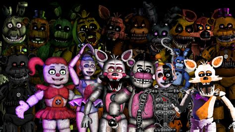Fnaf Classic Animatronics 345 By Generation2023 On Deviantart