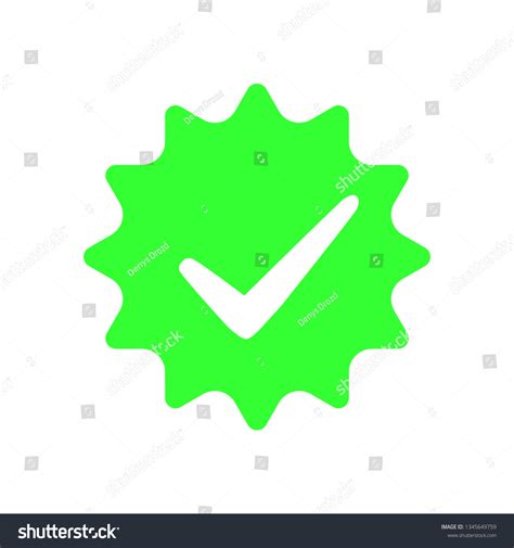 Check Mark Icon Tick Symbol Green Stock Vector Royalty Free Shutterstock