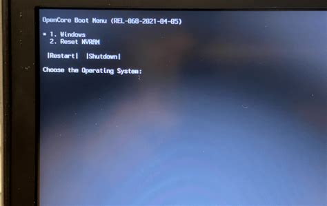 Iatkos Inside No Macos Option In Opencore Boot Menu