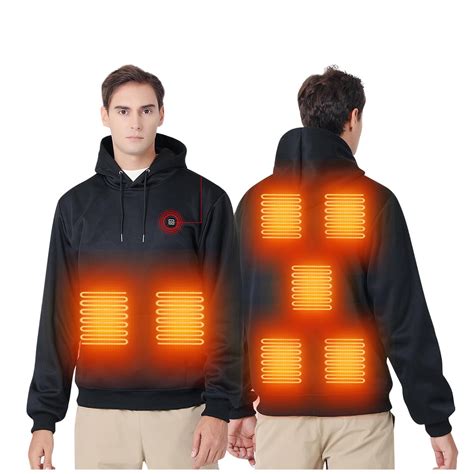 Nmnitkp Unisex Heated Hoodie For Men Women Heated Sweatshirt Warm Usb