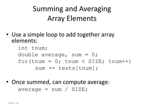 Ppt Chapter 7 Arrays Powerpoint Presentation Free Download Id2390670