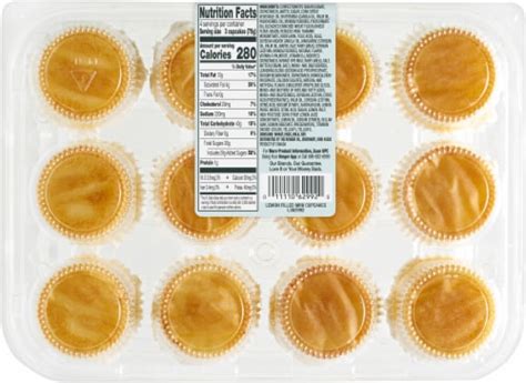 Bakery Fresh Lemon Filled Mini Cupcakes 12 Ct 10 5 Oz Kroger