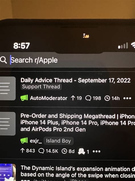 Bug Report Dynamic Island Overlaps Subreddit Search Rapolloapp