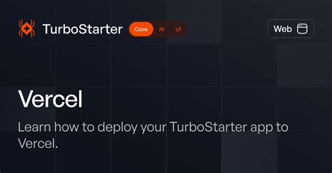 Vercel Deployment Web Turbostarter