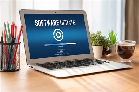 Premium Photo Software Update On Computer For Modish Version Of Device Software