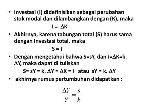 Rumus Menghitung Perubahan Output