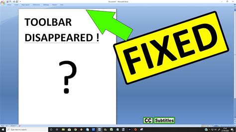 Microsoft Word Toolbar Disappears When I Type Northwestjza