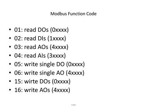 Basics Of Communication Modbus Training Ppt